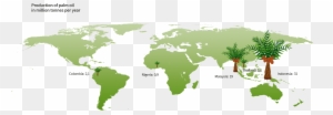The World's Largest Producers Of Palm Oil - World Map - Free ...