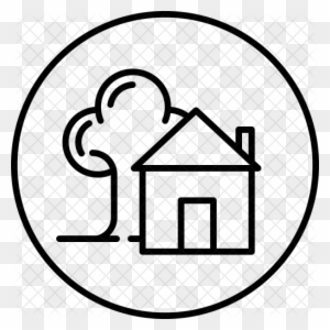 Hut, Farm, House, Tree, Agriculture, Home Icon - House Icon With Tree ...