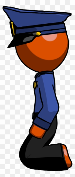 Police Man Kneeling - Bubble - Free Transparent PNG Clipart Images Download