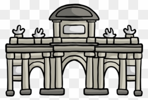 Alcala Gate Vector - Icono Puerta De Alcala - Free Transparent PNG ...