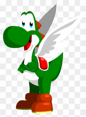 Yoshi With Wings By Aceofabra - Cartoon - Free Transparent PNG Clipart Images Download