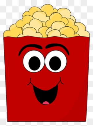 Snack Clipart Cartoon - Animated Popcorn With Face - Free Transparent ...