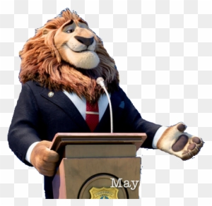 Mayor Lionheart - Zootopia Lion Png - Free Transparent PNG Clipart ...