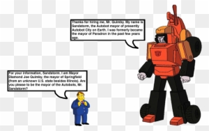 Mayor Quimby Meets Sandstorm By Darthranner83 - Transformers G1 ...