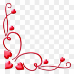 Valentine's Day Page Borders Clip Art For Kids - Heart Border For Paper ...