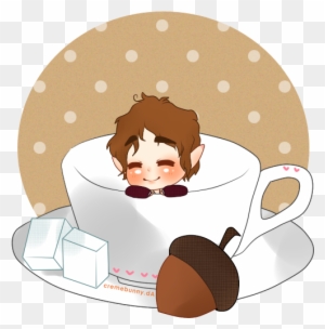 Cupful Of Chibi Bilbo Baggins By Cremebunny On Deviantart - Chibi Bilbo ...