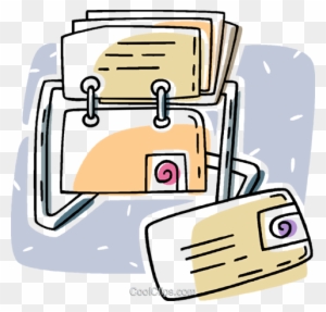 Rolodex Or Card File Royalty Free Vector Clip Art Illustration - Clip ...
