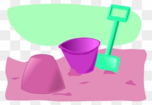 Sand Castle Cliparts - Cartoon Bucket And Spade - Free Transparent PNG ...