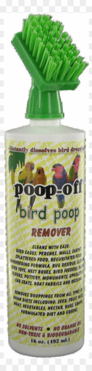 Poop Off Bird Clean Up Liquid With Brush Top 16oz - Free Transparent ...