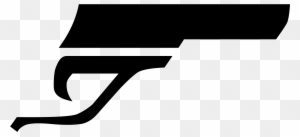 James Bond Gun Logo - Free Transparent PNG Clipart Images Download
