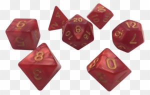 Set Of 7 Light Green With Dark Purple Numbering Polyhedral - Dice Game ...