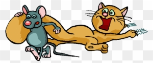 Chase Clipart Animated - Rat And Cat Clipart - Free Transparent PNG ...