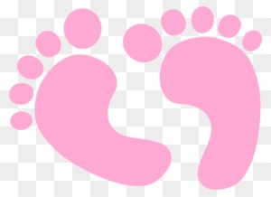 Baby Feet Black 75 Clip Art At Clker - Baby Shower Vectors Free Png ...