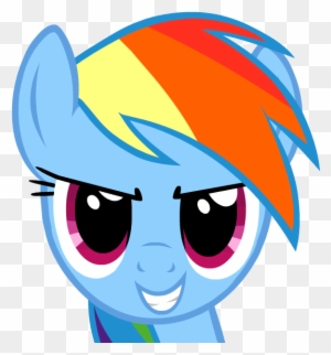 Image - My Little Pony Rainbow Dash Head - Free Transparent PNG Clipart ...