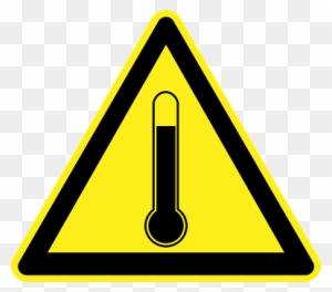 Yellow High Temperature, Hot, Heat, Danger, Warning, - Electricity ...