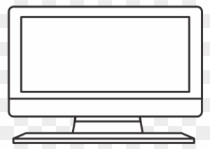 Tv Screen Technology Outline - Computer Monitor - Free Transparent PNG ...