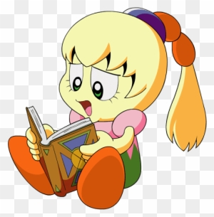 Kirby Tiff Reading - Reading Cartoon Png - Free Transparent PNG Clipart ...