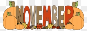 November Clip Art - Happy Thanksgiving Greeting Cards - Free ...