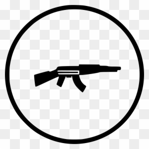 Army Danger Gun Guns Machine Shot War Comments - Circle Gun Icon Png ...