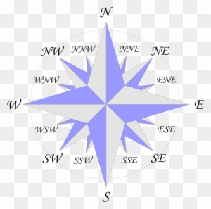 Blank 16 Point Compass Rose - Free Transparent PNG Clipart Images Download