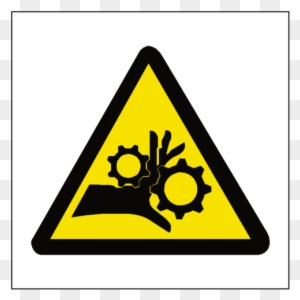 Machinery Crush Sign - Unguarded Machinery Sign - Free Transparent PNG ...