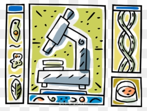 Science, Microscope Royalty Free Vector Clip Art Illustration - Science ...