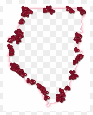 A Map Of Dixie With A Pink Glow Outline And Randomly - Doily - Free ...