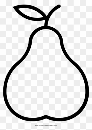 Pera Para Colorear Pear Coloring Template Dibujo Imagenes Printable ...