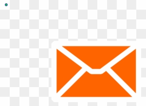 Email Orange Icon Post Sign Stock Photo, Picture And - Email Icon Png ...