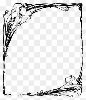 Easter Clip Art Black And White Border - Remember Christina Rossetti ...