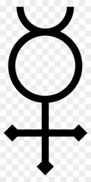 Alchemical Symbol Alchemy Zodiac Tarot - Circle With Horizontal Line ...