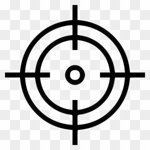 Crosshair Aim Shoot Target Goal Hit Comments - Crosshairs Vector - Free ...