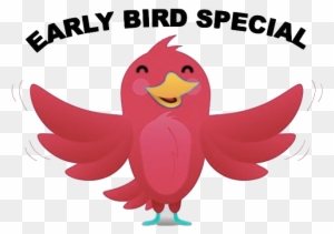 Early Bird Discount - Twitter Bird - Free Transparent PNG Clipart ...