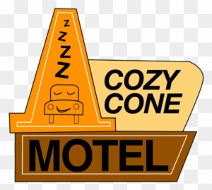 Radiator Springs Signs-2 - Cozy Cone Motel Sign - Free Transparent PNG ...