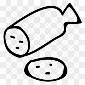 Salami Icon - Meat - Free Transparent PNG Clipart Images Download