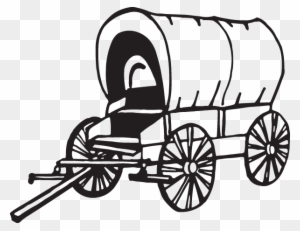 Oregon Trail American Frontier Clip Art Covered Wagon - Covered Wagon ...