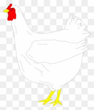 Simple Digital Chicken Drawing - Rooster - Free Transparent PNG Clipart ...
