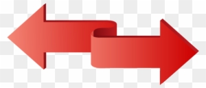 Red Down Arrow Clip Art Download - Two Way Arrows Png - Free ...