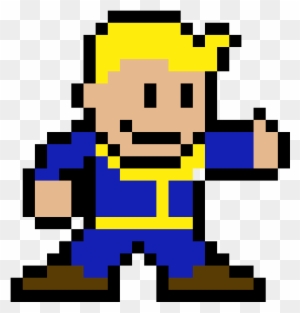 Vault Boy, Fallout 4 By Valerianvogue - Vault Boy Pixel Art - Free Transparent PNG Clipart ...