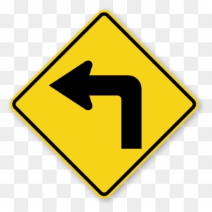 Left Turn Symbol - Left Turn Traffic Sign - Free Transparent PNG ...