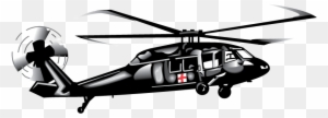Uh-60 Medevac W/red Cross - Helicopter Rotor - Free Transparent PNG ...