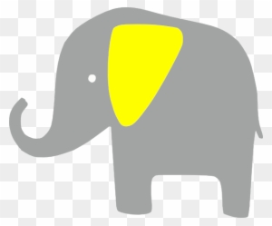Baby Shower Elephant Clipart Yellow