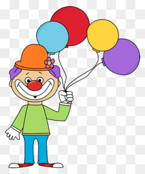 Circus Elephant Clipart - Clown With Balloons Clipart - Free ...