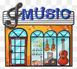 Casas, Palácios E Etc - Drawing Of Music Store - Free Transparent PNG ...