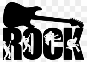 Rock & Roll Wall Art Design - Guitar Silhouette - Free Transparent PNG ...