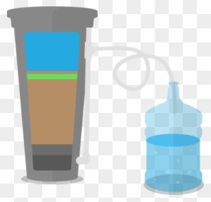 Muddy Water Is Poured Through A Funnel Lined With Filter - Filtration ...