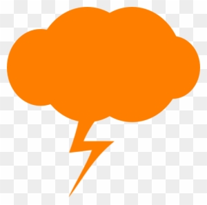 Thunder Orange Clip Art - Orange Thunder - Free Transparent PNG Clipart ...