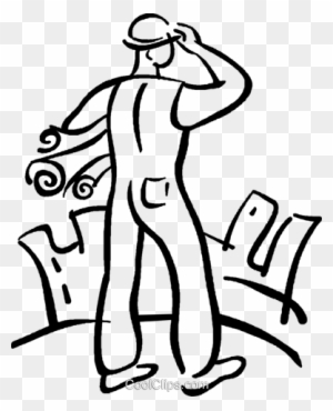 Foreman With Blueprints Royalty Free Vector Clip Art - Teacher - Free ...