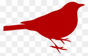 Red Bird Clip Art - Bird Is The Word Note Cards - Free Transparent PNG ...