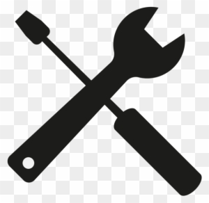 Wrench And Screwdriver Crossed Vector - Screwdriver And Wrench Vector ...